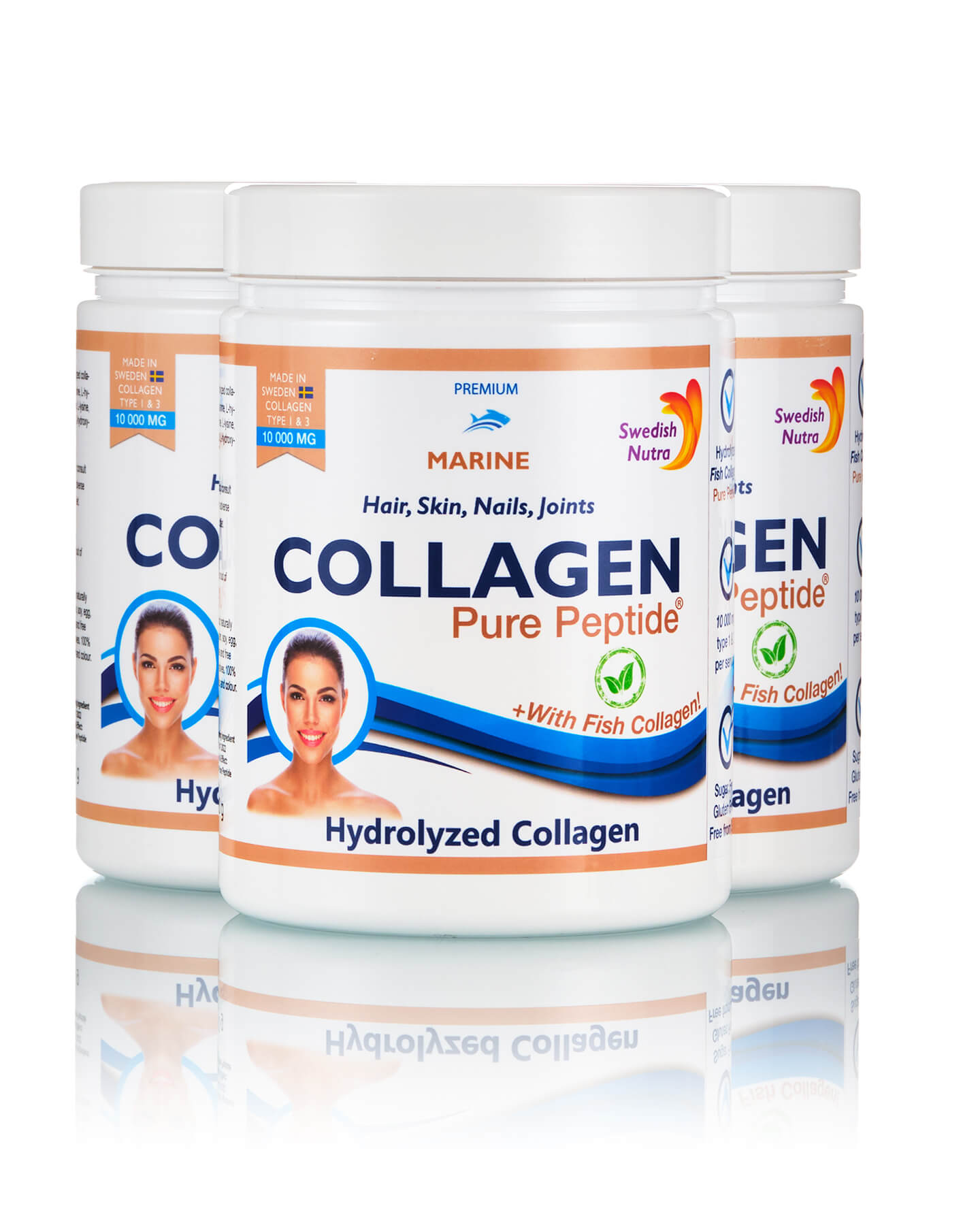 Fish Colagen Hidrolizat Pulbere Tip 1 și 3 cu 10.000mg – Super ...